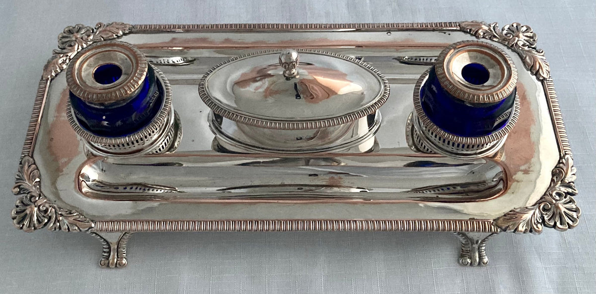 Georgian, George III, Old Sheffield Plate Inkstand, circa 1800 - 1810 ...