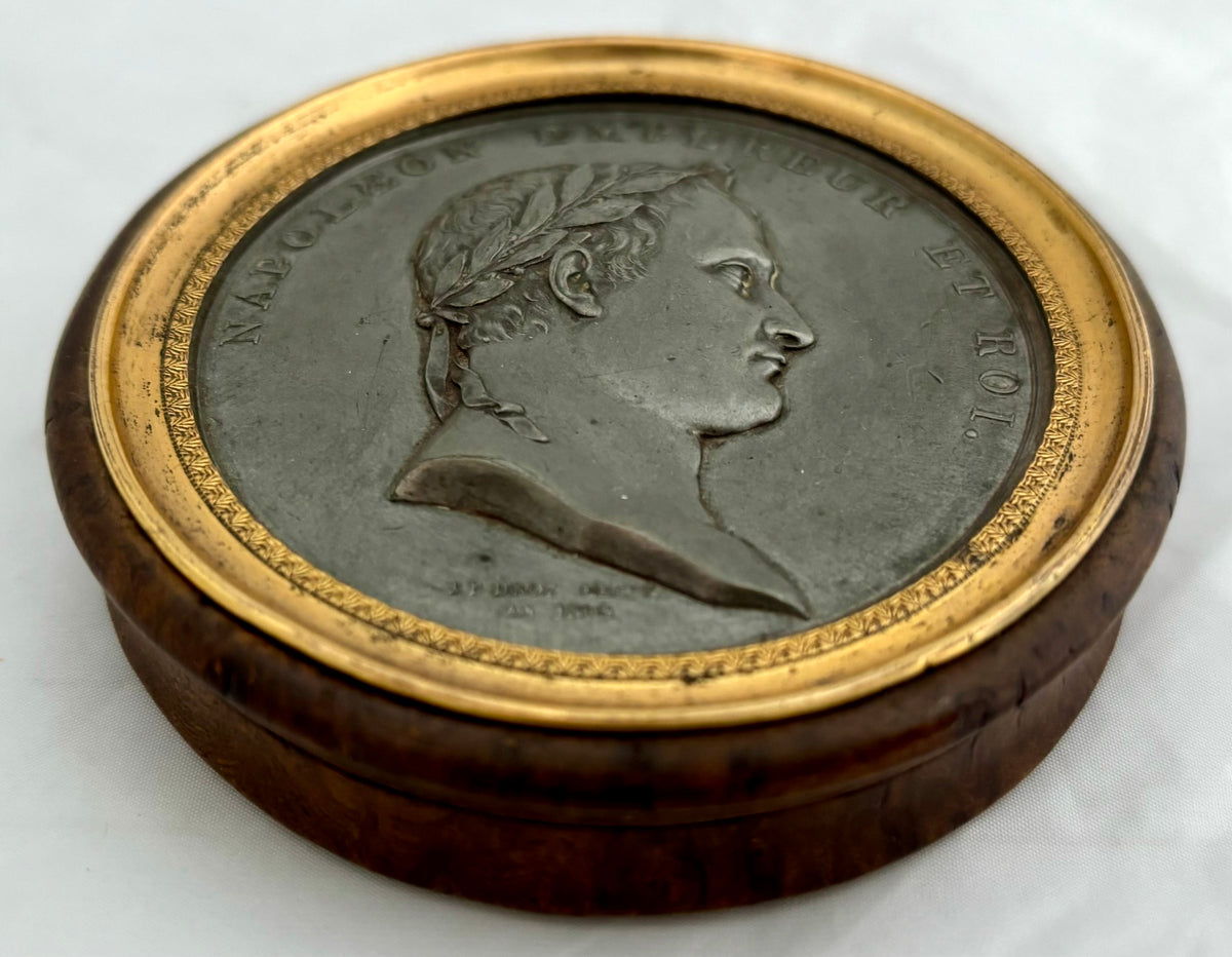 Napoleon Bonaparte Medallion Snuff Box, After J. P. Droz, cica 1810 ...