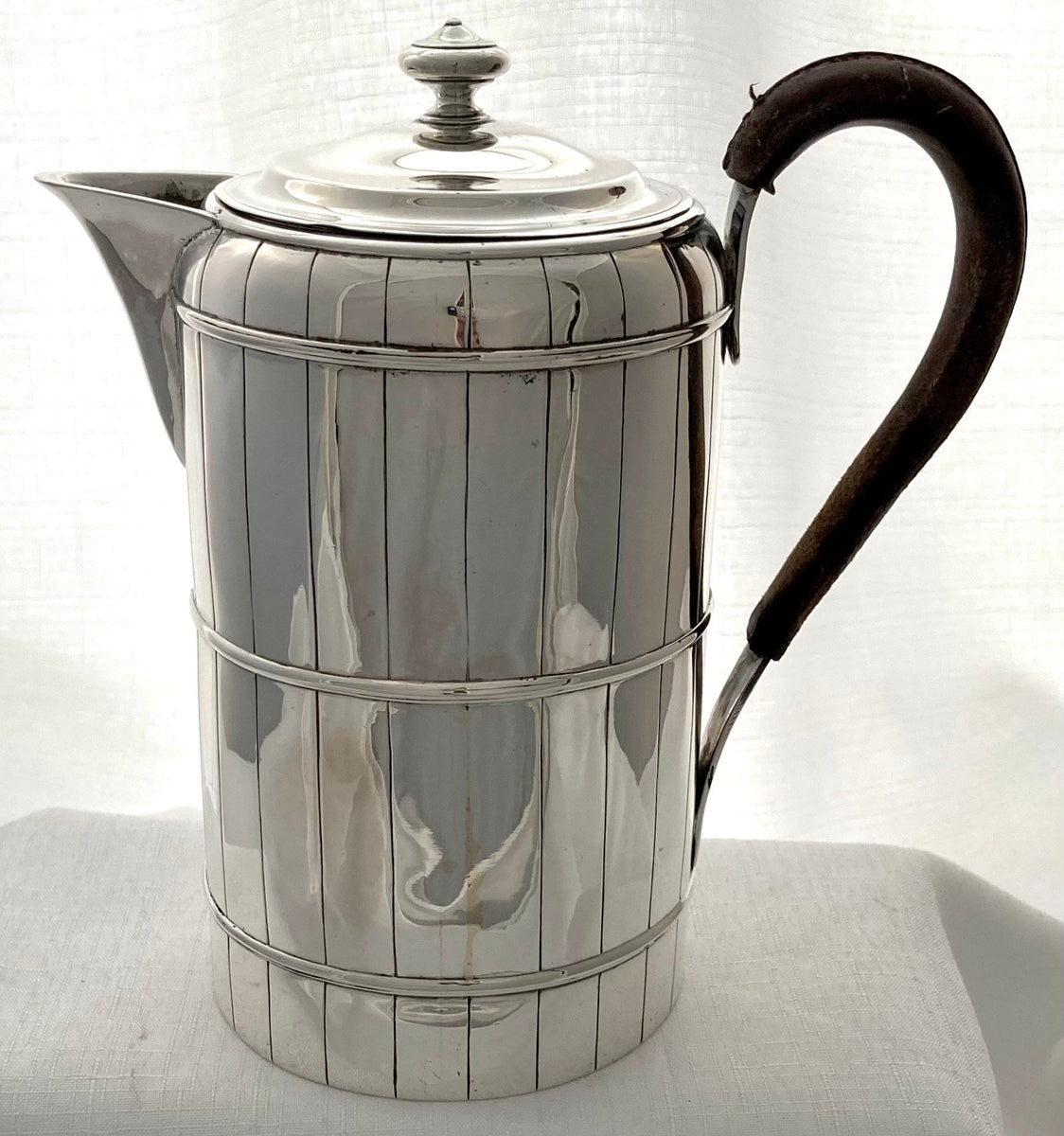 Georgian, George III, Silver Coopered Barrel Coffee Biggin. London 179 ...