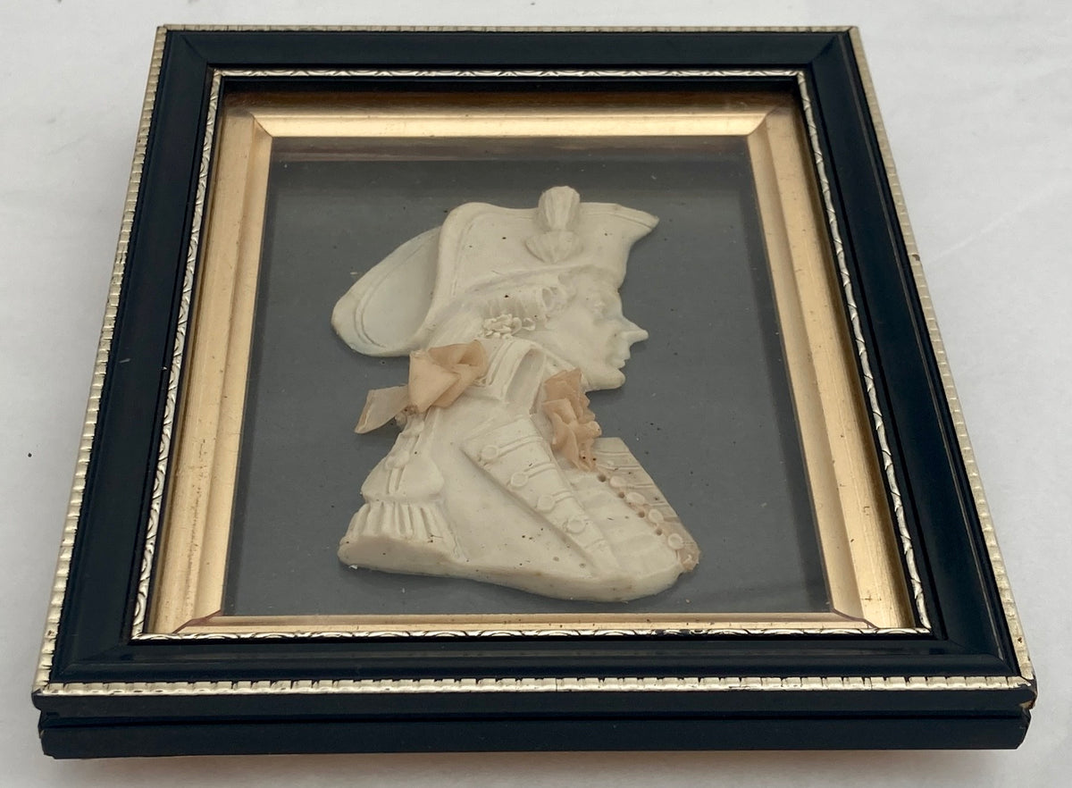 A Leslie Ray Wax Relief Portrait of a British Naval Officer ...