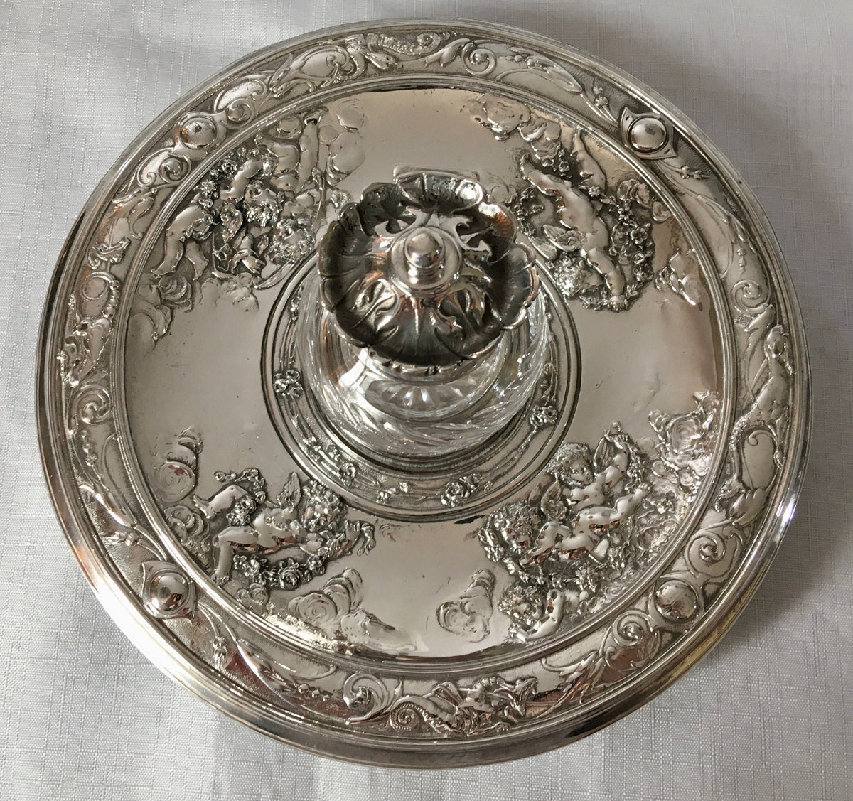 Victorian Neoclassical Silver Plated Inkstand. Elkington & Co. 1876 ...