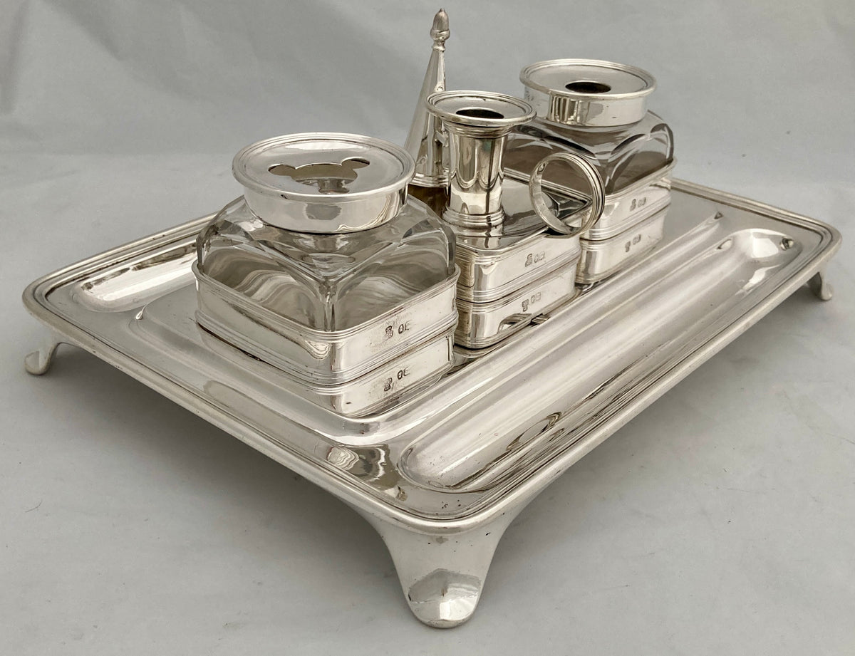 Georgian, George IV, Silver Inkstand. London 1825 R, J & S Garrard. 44 ...