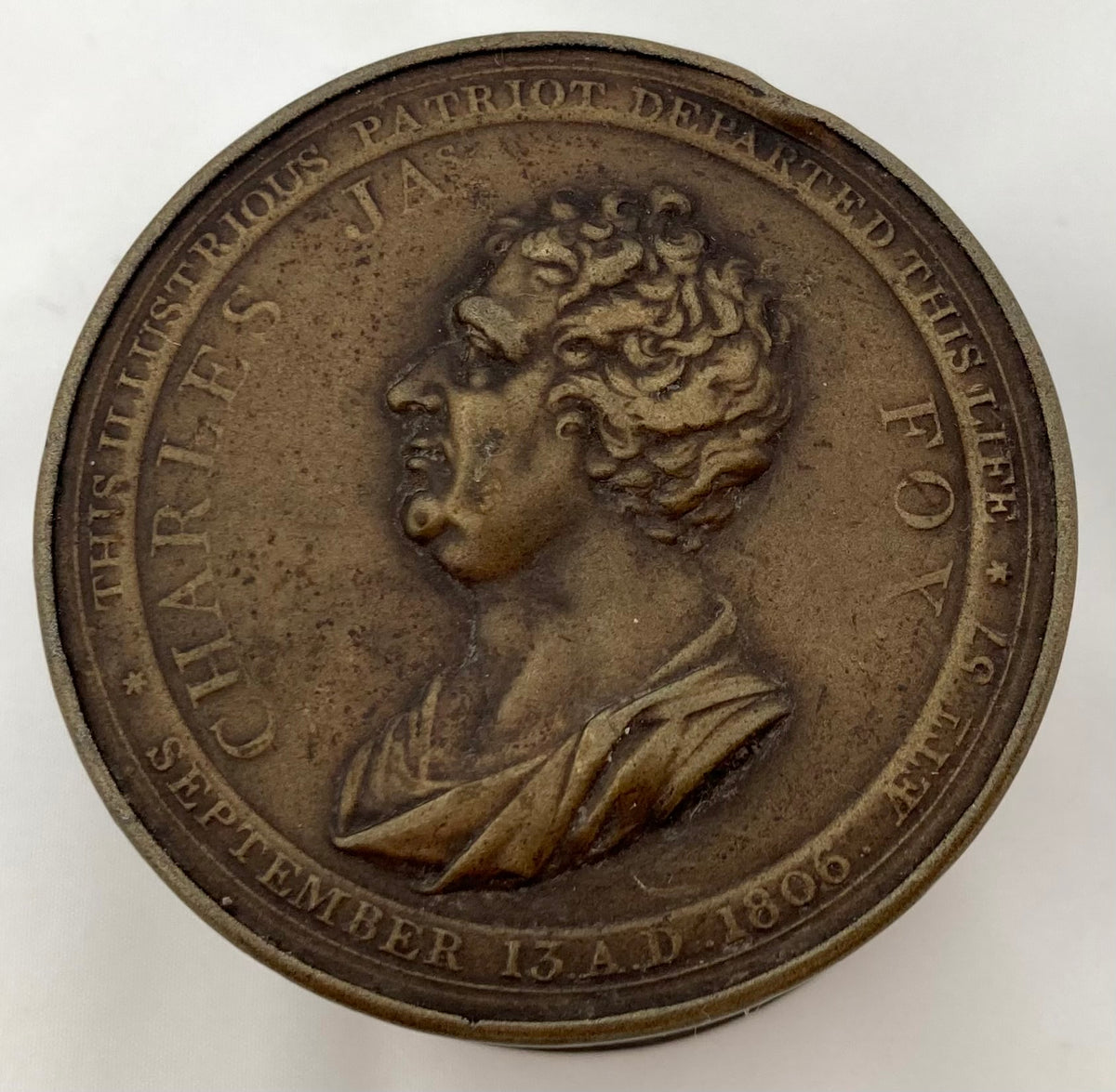 19th Century Charles James Fox Medal Snuff Box. – Bassetlaw Silver ...