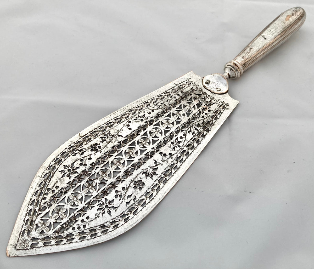 Georgian, George III, Old Sheffield Plate Fish Slice. Nathaniel Smith ...
