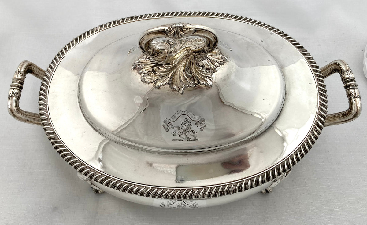 Late Georgian Old Sheffield Plate Soup Tureen, Circa 1820 - 1840 ...