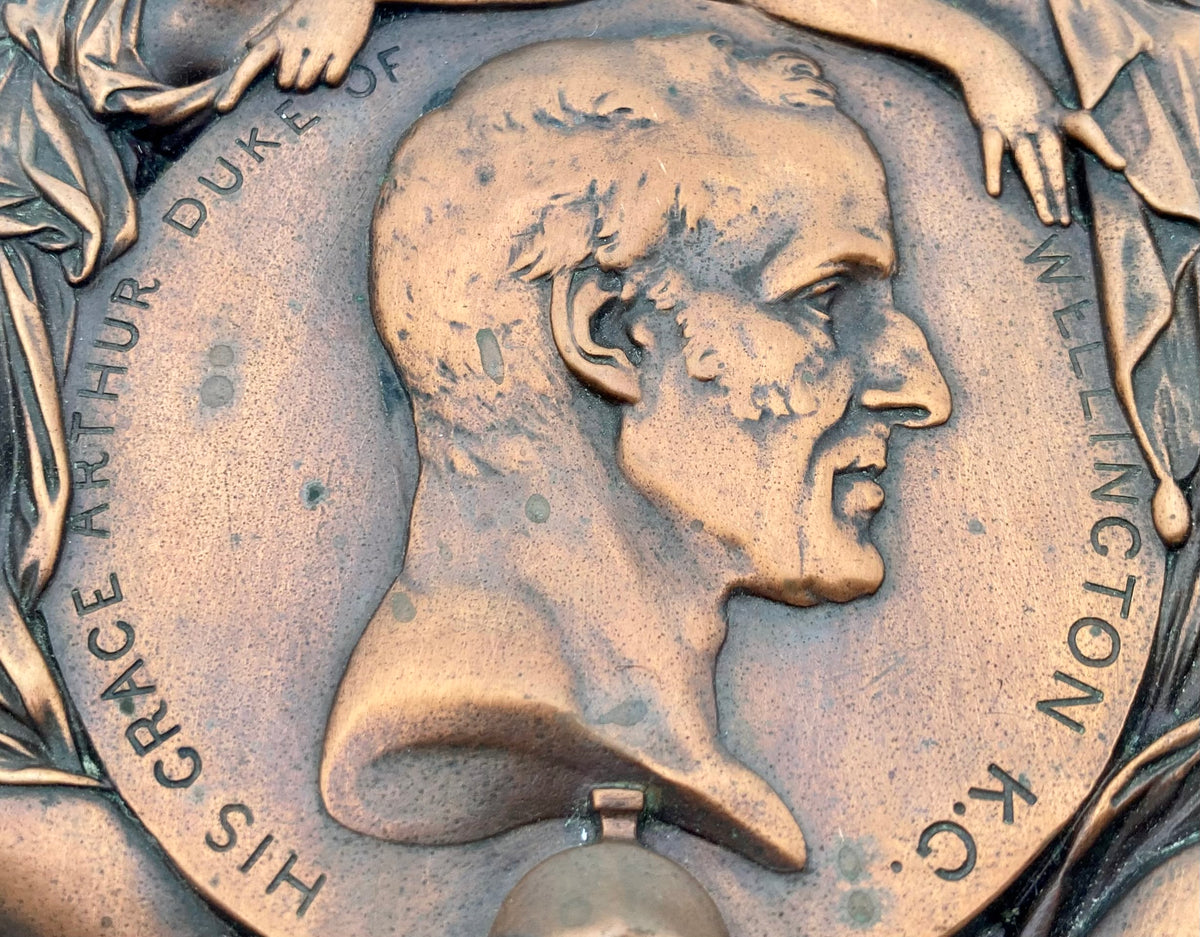 Victorian Duke of Wellington Electrotype Copper Relief Plaque. Elkingt ...