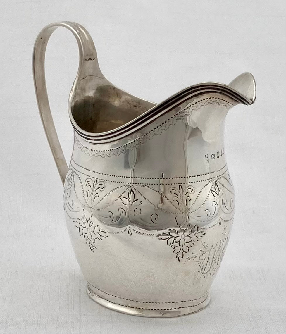 Georgian, George III, Silver Cream Jug. London 1805 Peter, Ann and Wil ...