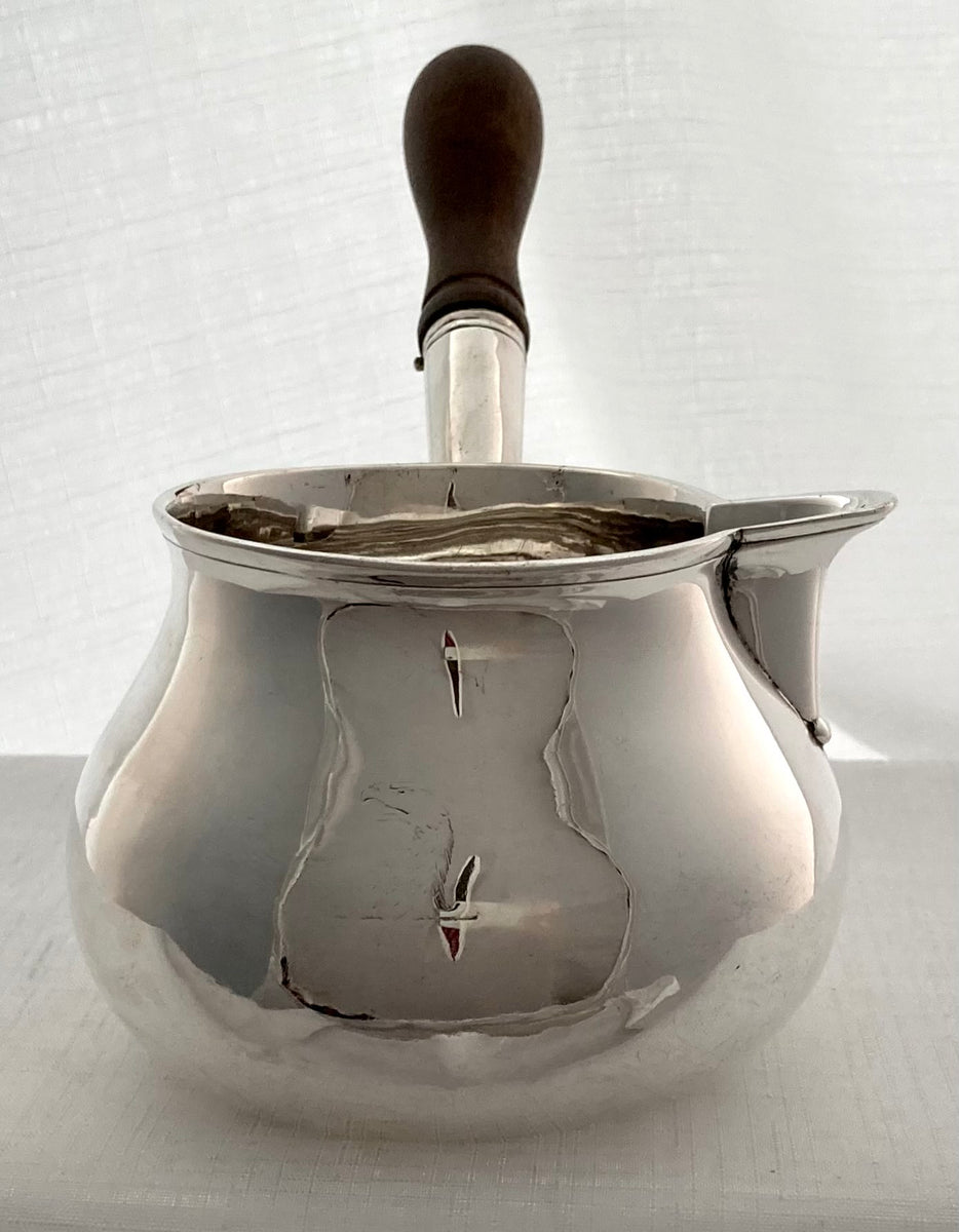 Georgian, George II, Silver Brandy Pan. London circa 1730. 8 troy ounc ...