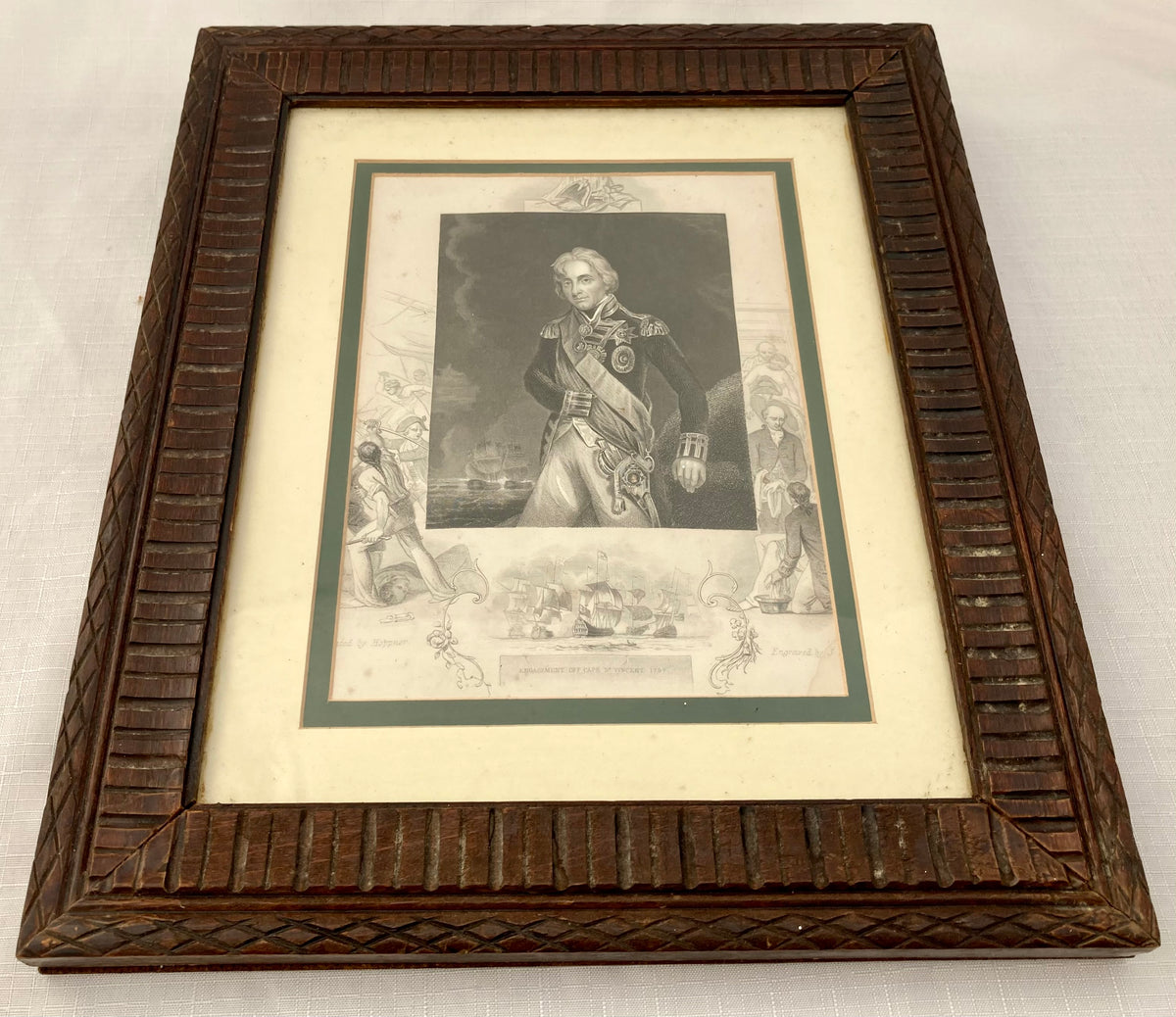 Vice Admiral Horatio Viscount Nelson Engraving, After John Hoppner. En ...